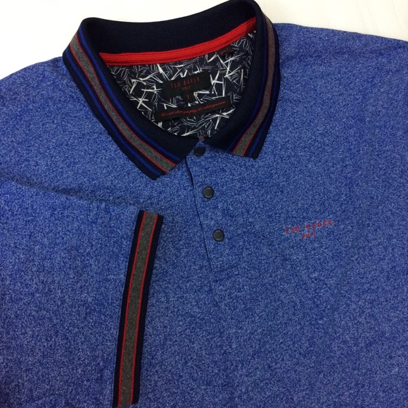 Ted Baker | Shirts | Ted Baker Golf Mens Polo Shirt Short Sleeve Blue ...